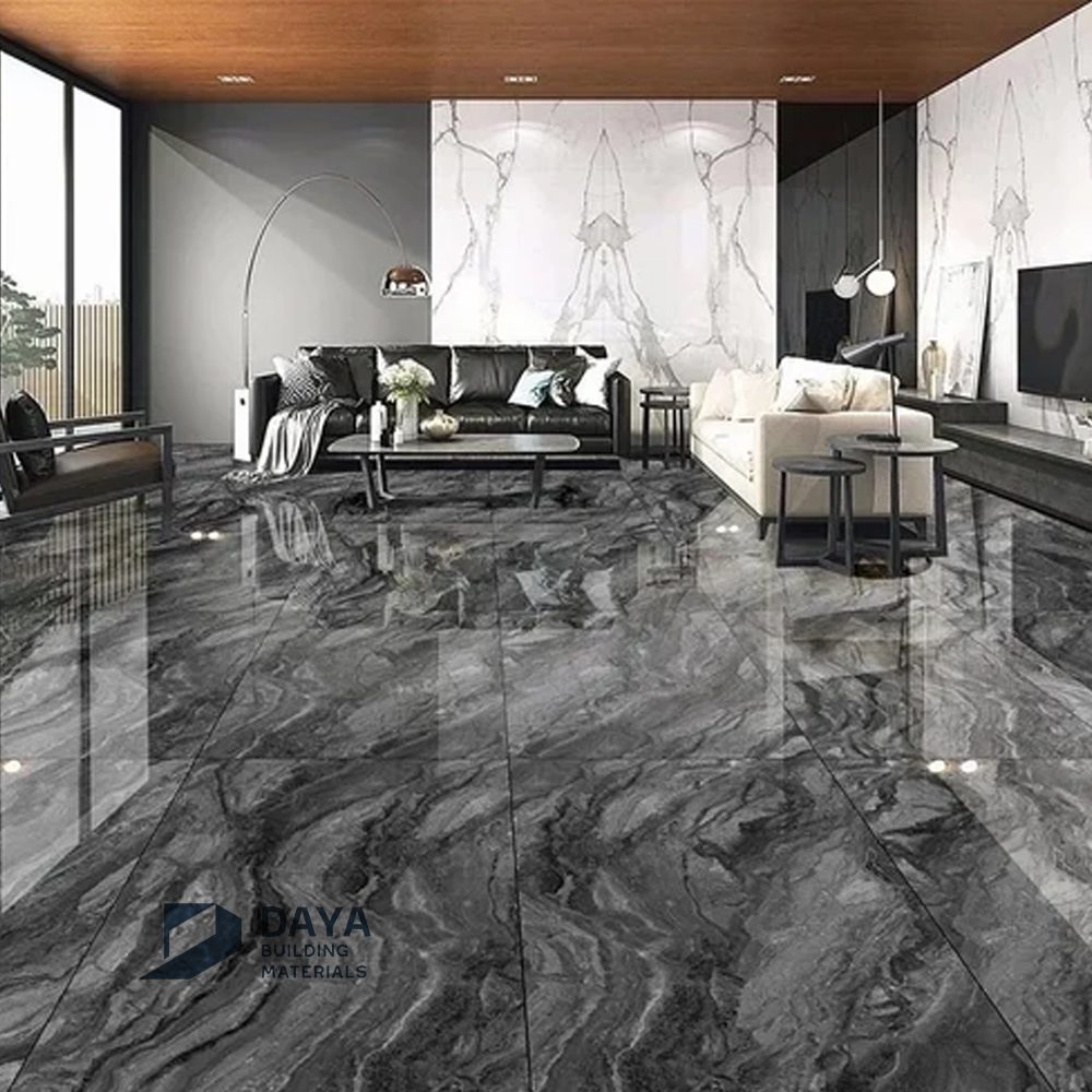 Wavy Black Marble Stone - DAYA